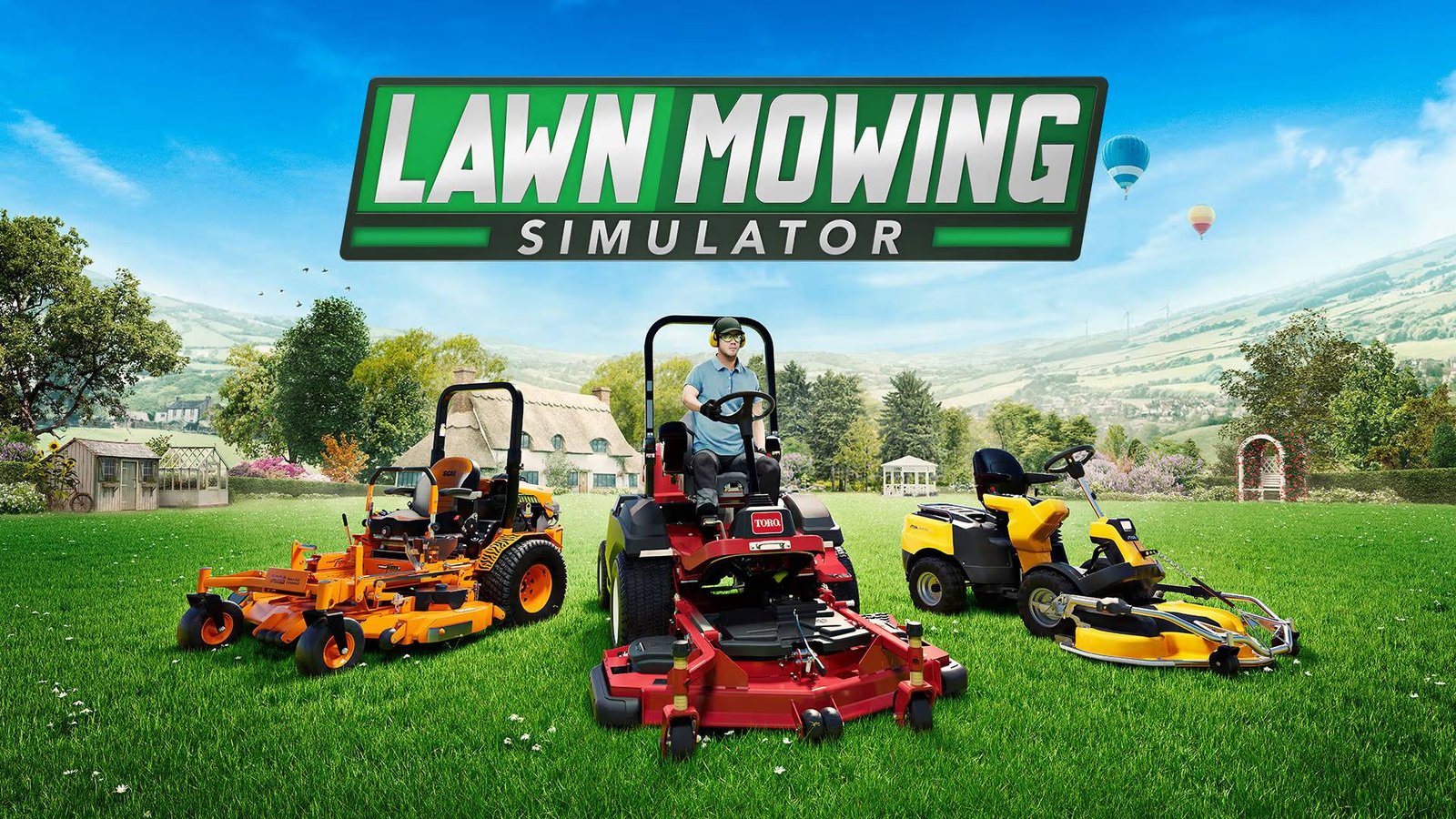 Lawn Mowing Simulator Nintendo Switch Gameplay | Handheld Players